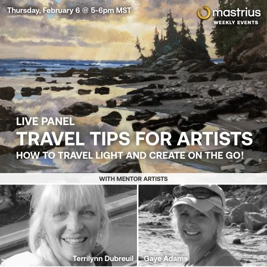 Live Panel: Travel Tips for Artists! How to travel light and create on ...