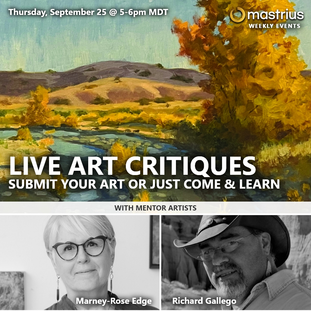 Live Art Critiques: Submit Your Art or Just Come and Learn - Mastrius ...